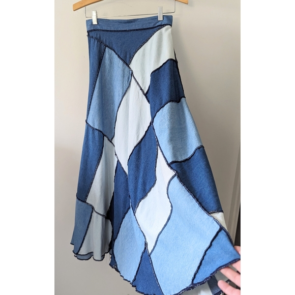 Vintage | Skirts | Vintage Lew Magram Patchwork Skirt | Poshmark